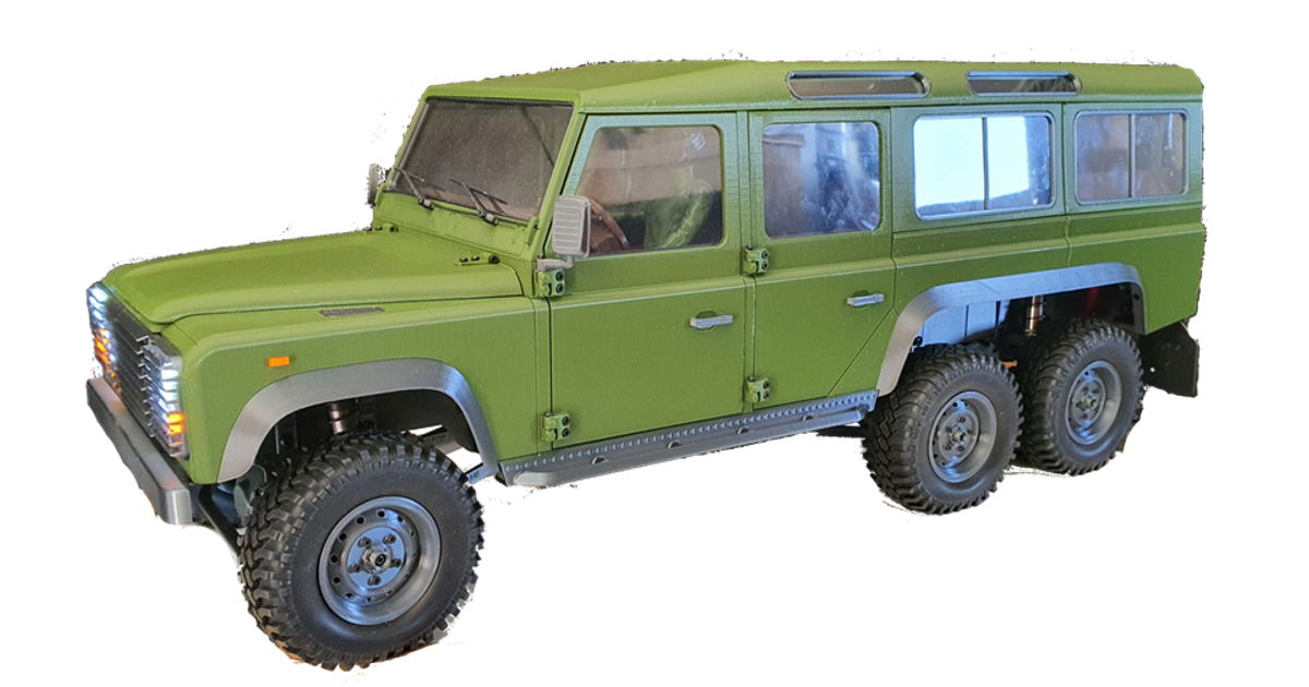 6x6 Upgrade for 3D SETS Model 5 (Landy 4x4 Wagon) by mbe075 | Download ...