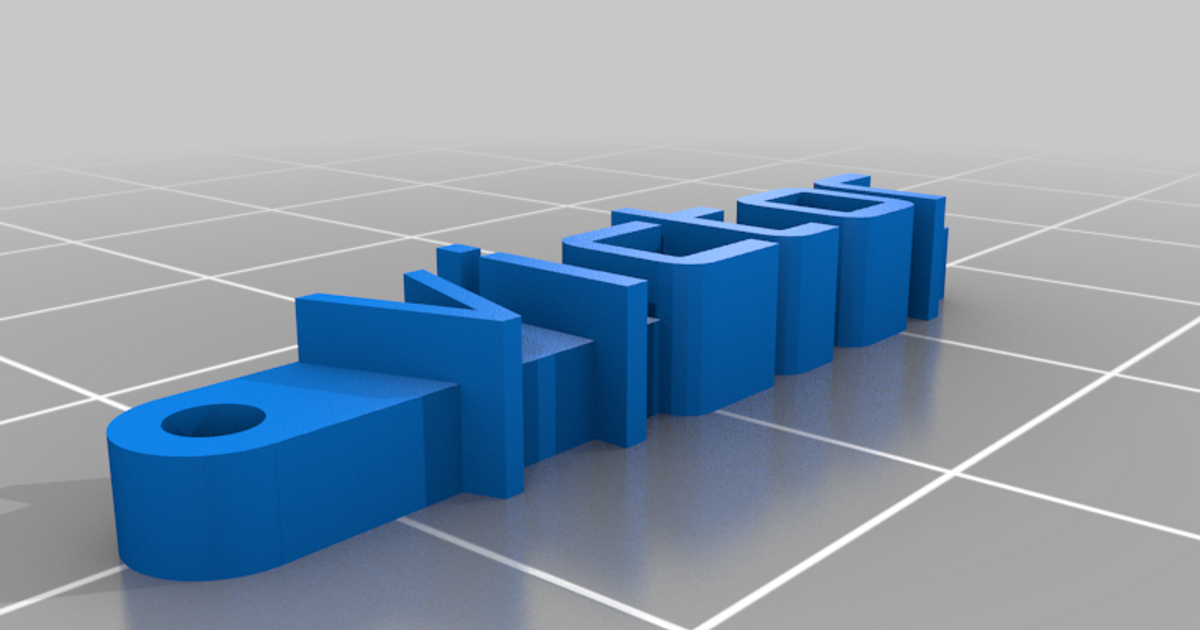 My Customized Message Keychain (victor) by victornpb | Download free ...