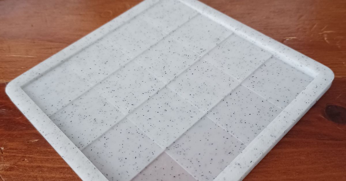 Customizable Filament Swatch Coaster by spool2kool | Download free STL ... Customizable Filament Swatch Coaster by spool2kool | Download free STL ...