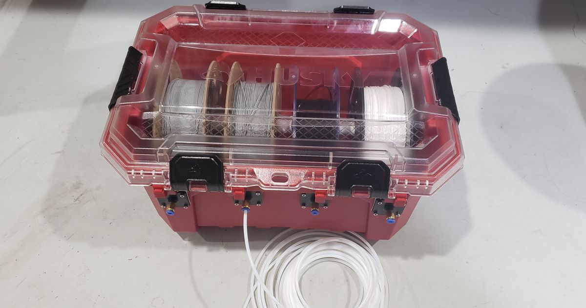 Husky IP65 Moisture-Proof 4-Spool Filament Dry Box Storage Container ...