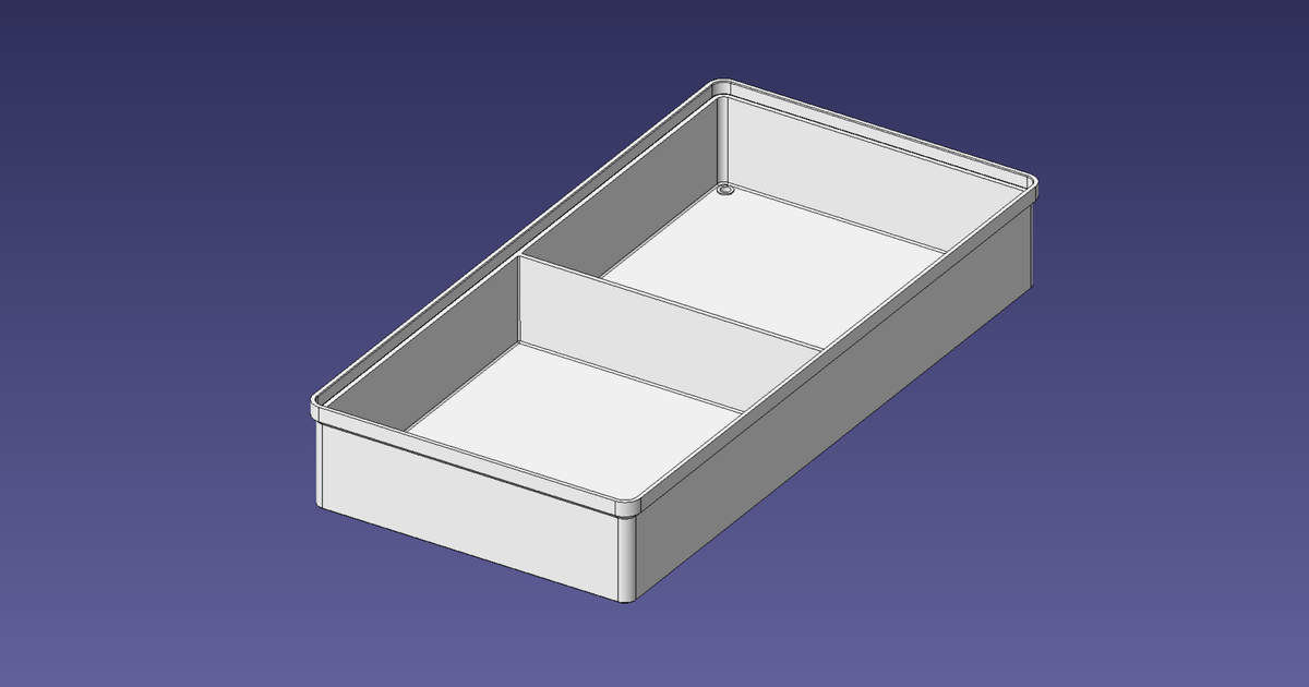2x4 units, half height, 1x2 grid Stackable Insertbox by Bodo | Download ...