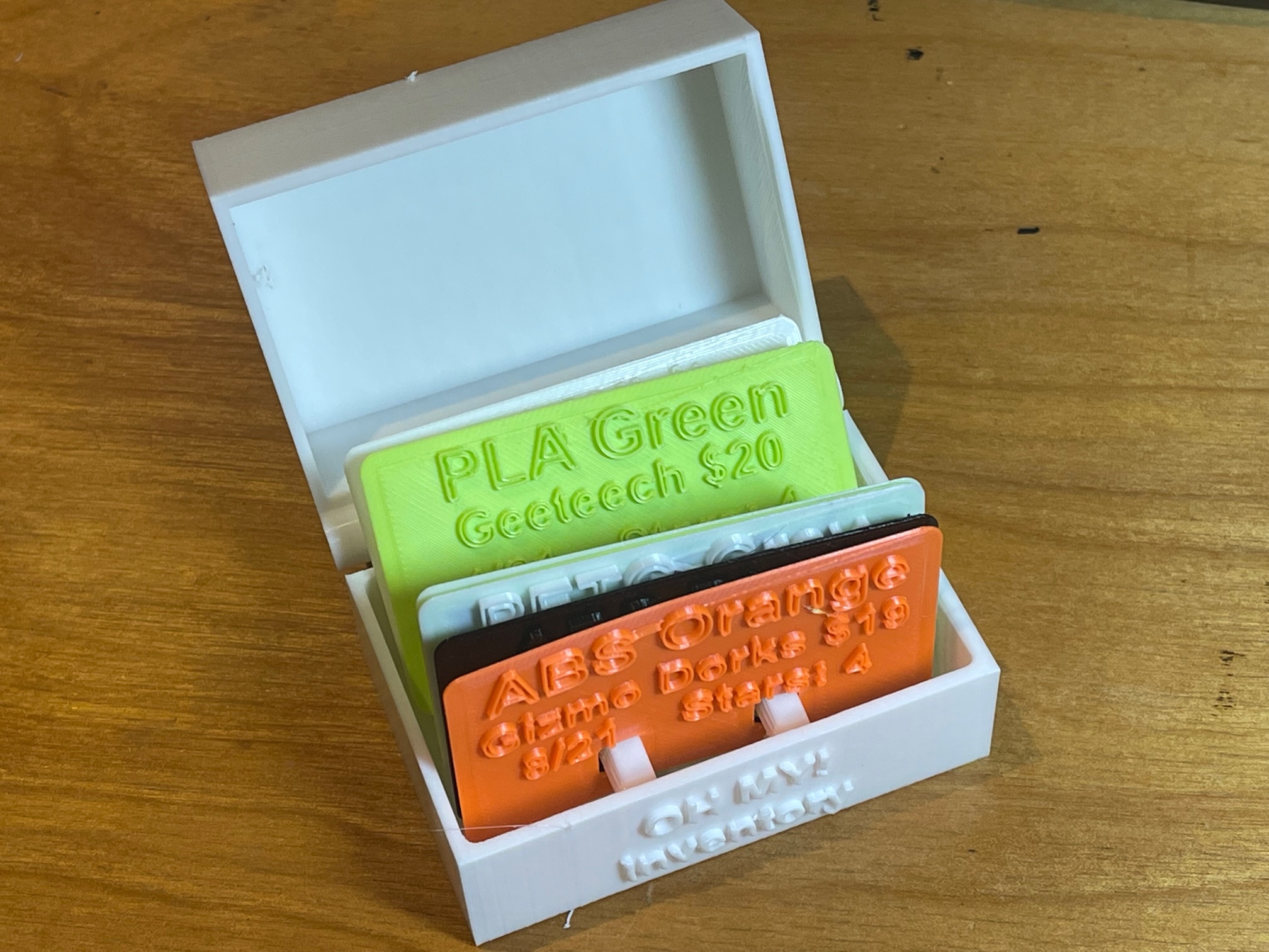 Filament Swatch File (3) - Rolodex Hinged Top by PhDGoSlowAncient ...