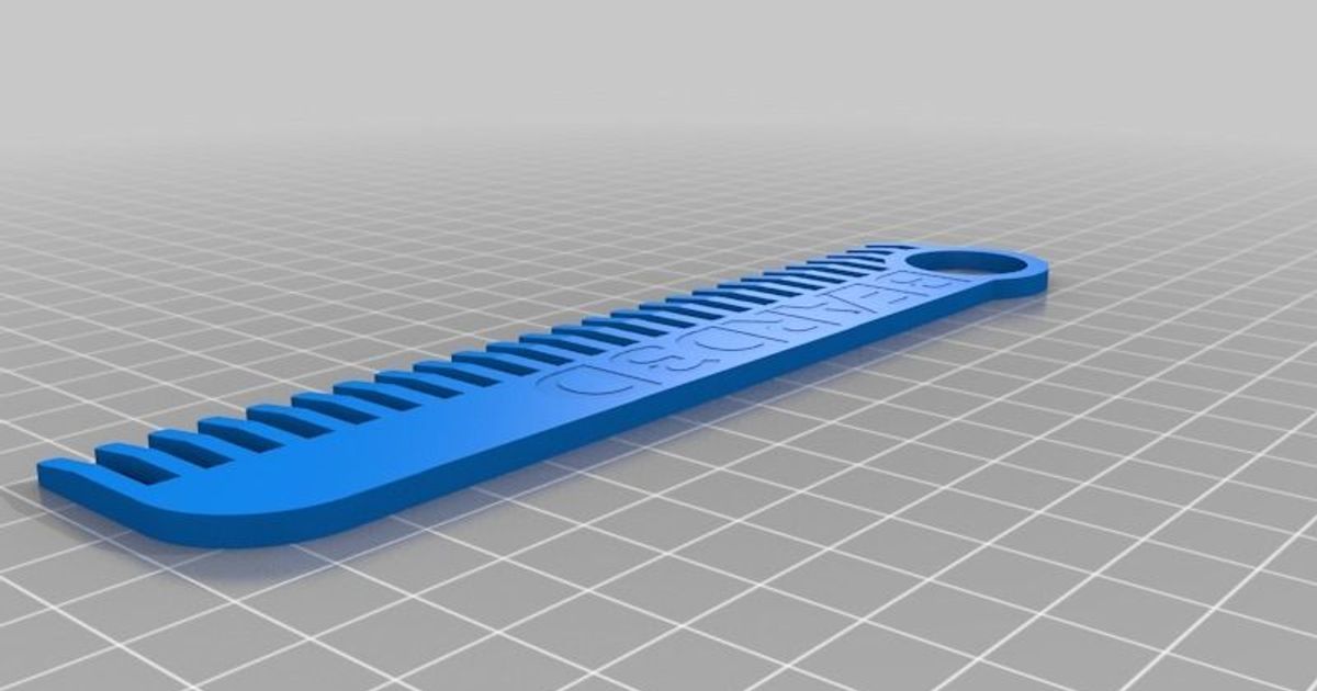Wide Tooth Comb - BEARD3D by Space_Trash | Download free STL model ...