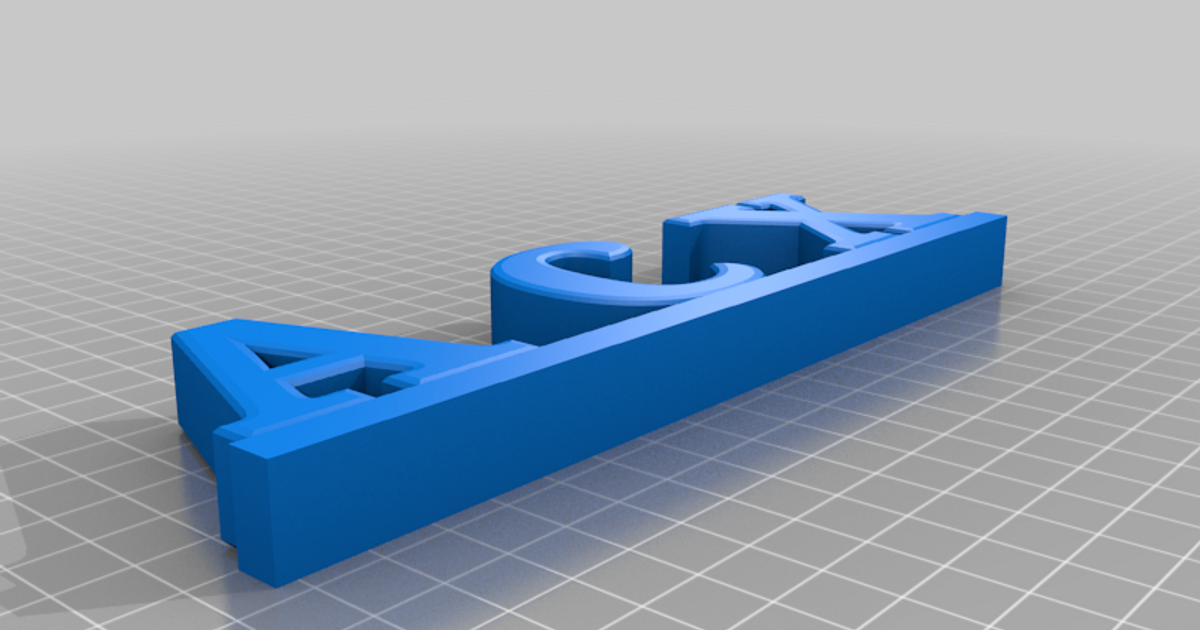 ACX Meetup Table Sign por SteveFrench | Descargar modelo STL gratuito ...