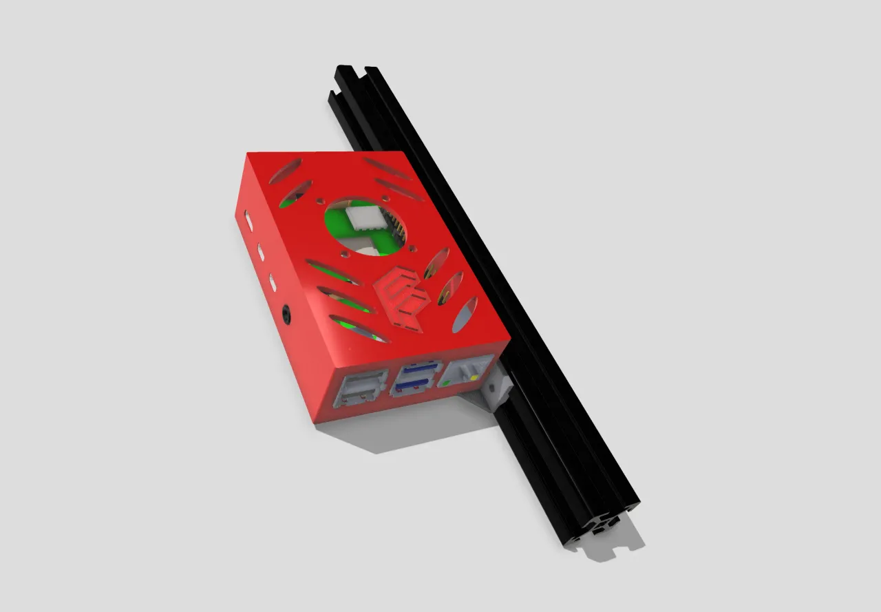 RPi 4B case 2020 extrusion mount by FHOGPHIL | Download free STL model ...