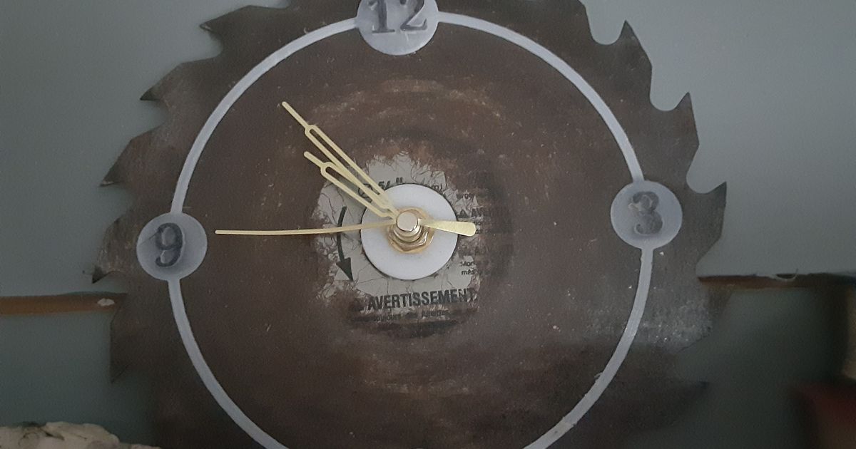 Saw Blade Clock por B&B TECH | Descargar modelo STL gratuito ...