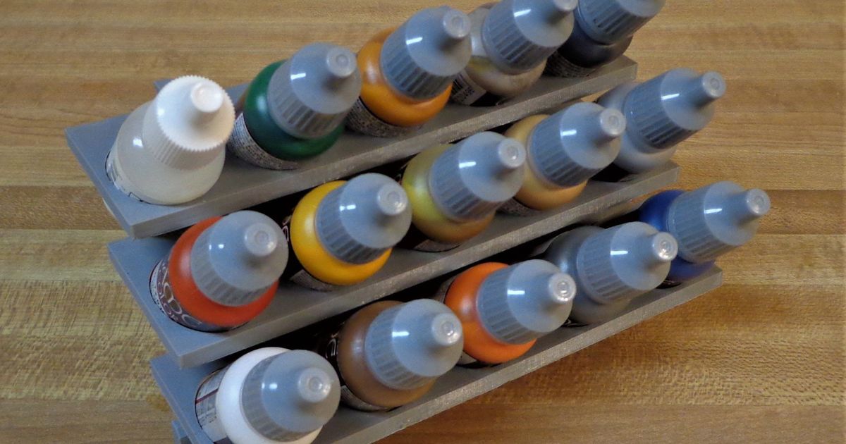 Vallejo Paint Stand by Tekcor17 | Download free STL model | Printables.com