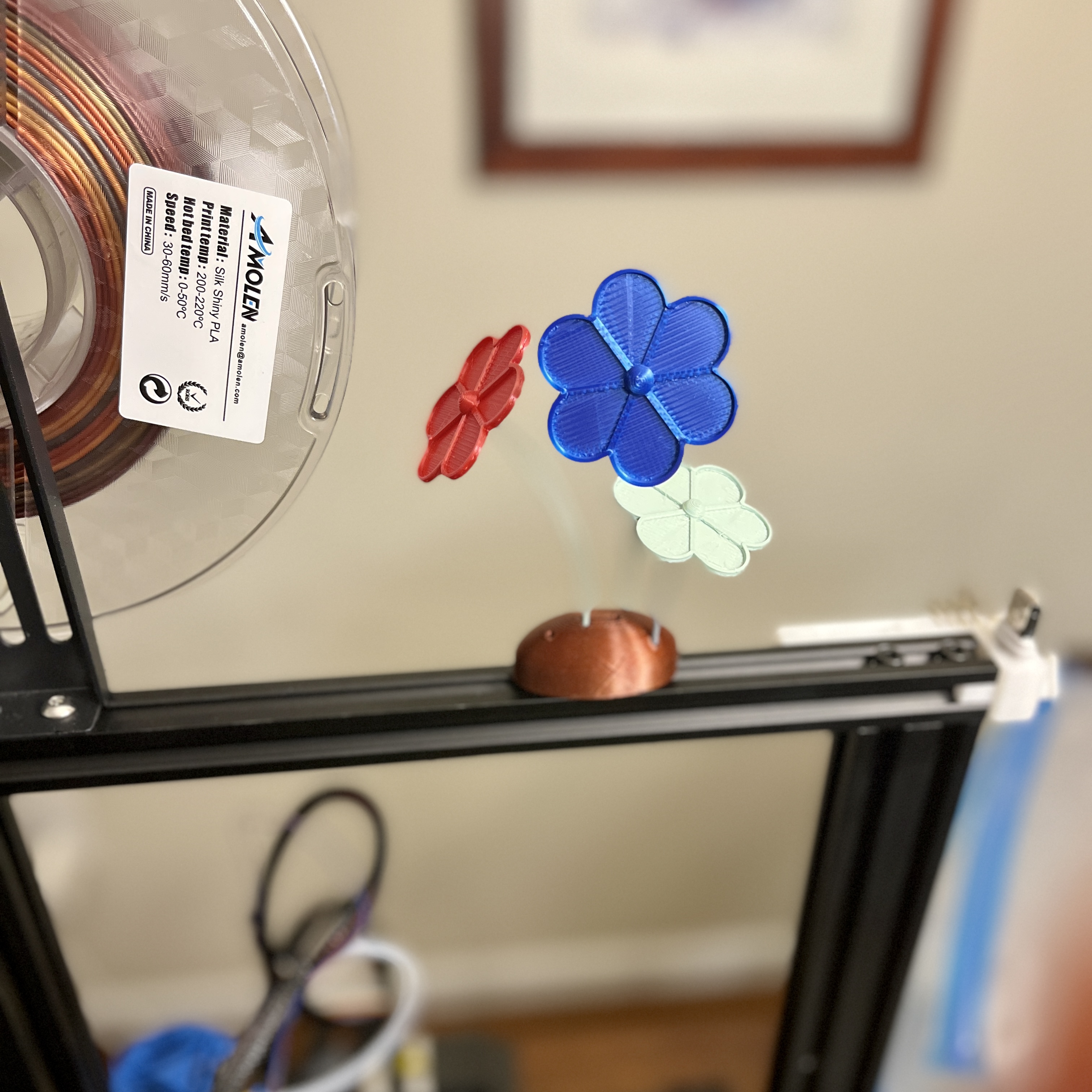 Filament Sample Simple Flower by ogre_nick | Download free STL model ...