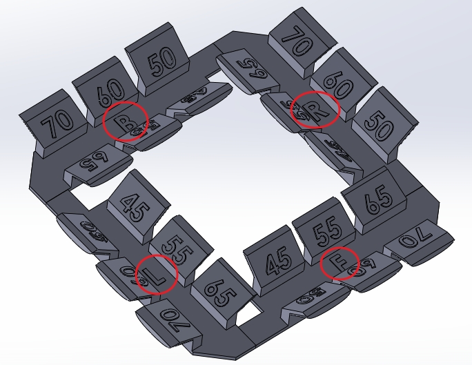 Overhang Test [4 sided] - 3 variants to choose from by BuildX ...