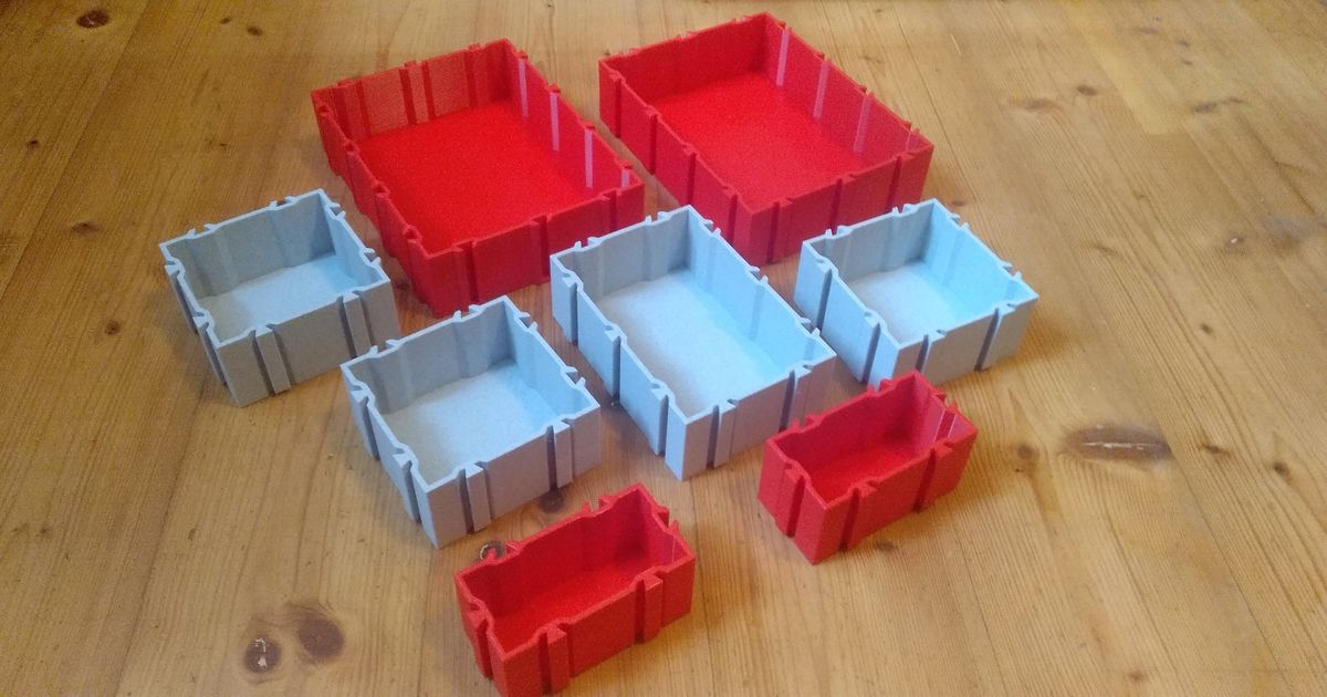 System of modular boxes by Li po | Download free STL model | Printables.com