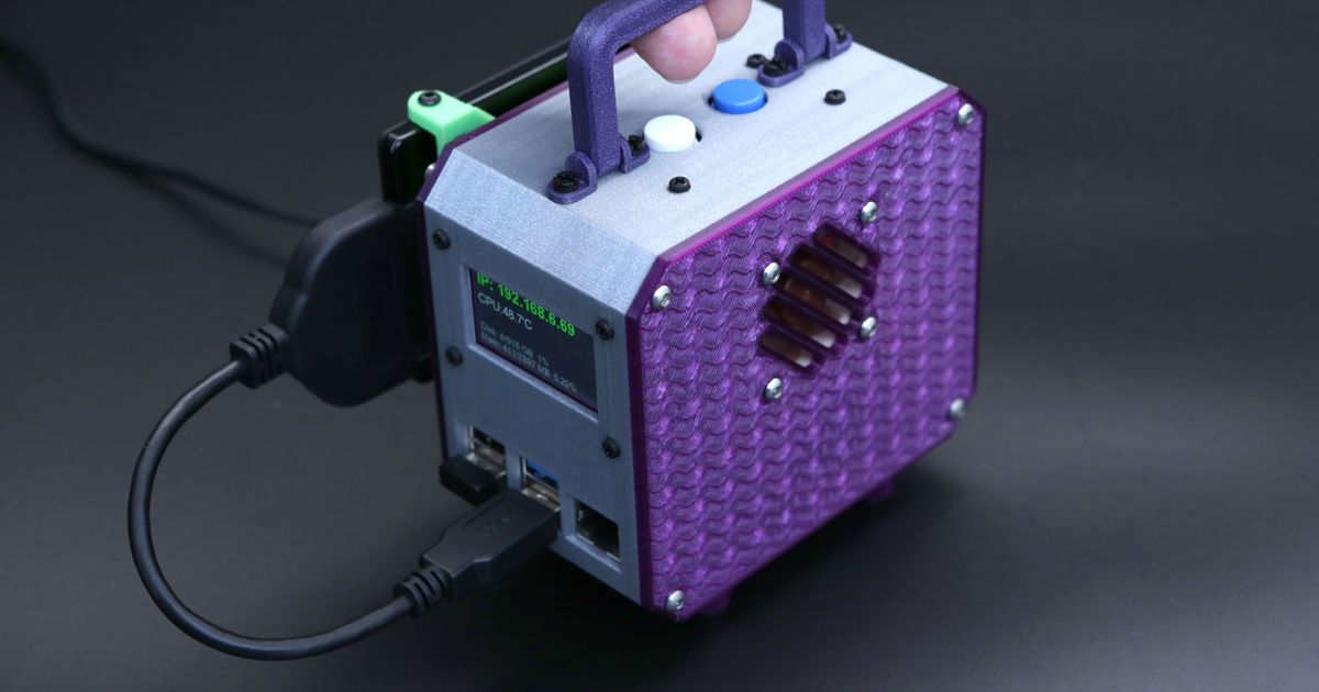 Raspberry Pi Media Server by Adafruit | Download free STL model ...