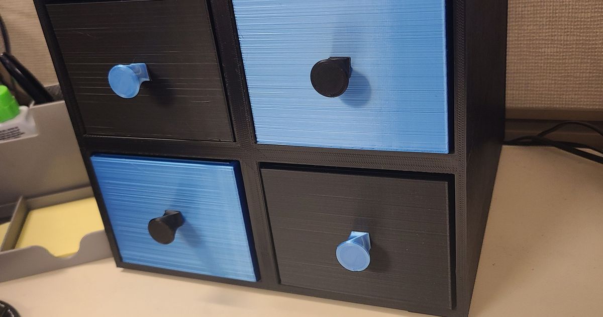 Monitor Stand with Drawers by Gibbernaut | Download free STL model ...