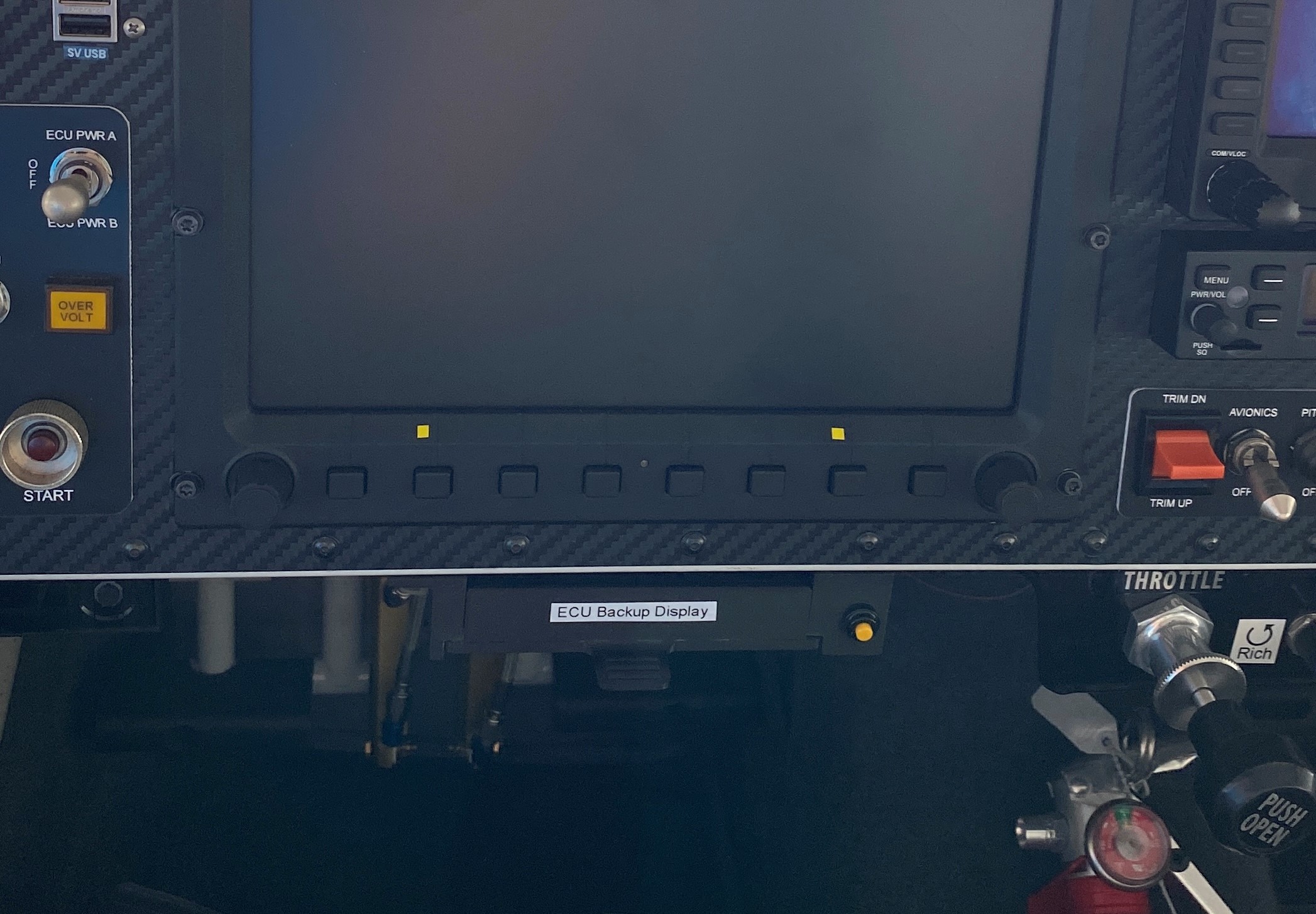 Van's RV-12 ECU Backup Display Mounting Tray by JS_SunnyFlorida ...