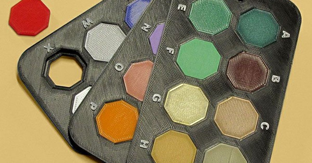 Filament Color Tag System by DigitAl | Download free STL model ...