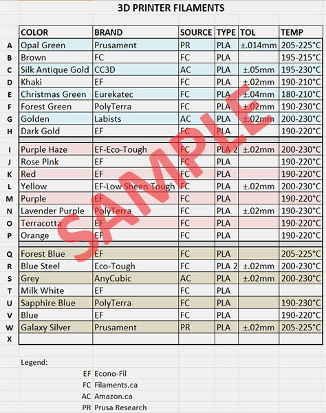 Filament Color Tag System by DigitAl | Download free STL model ...