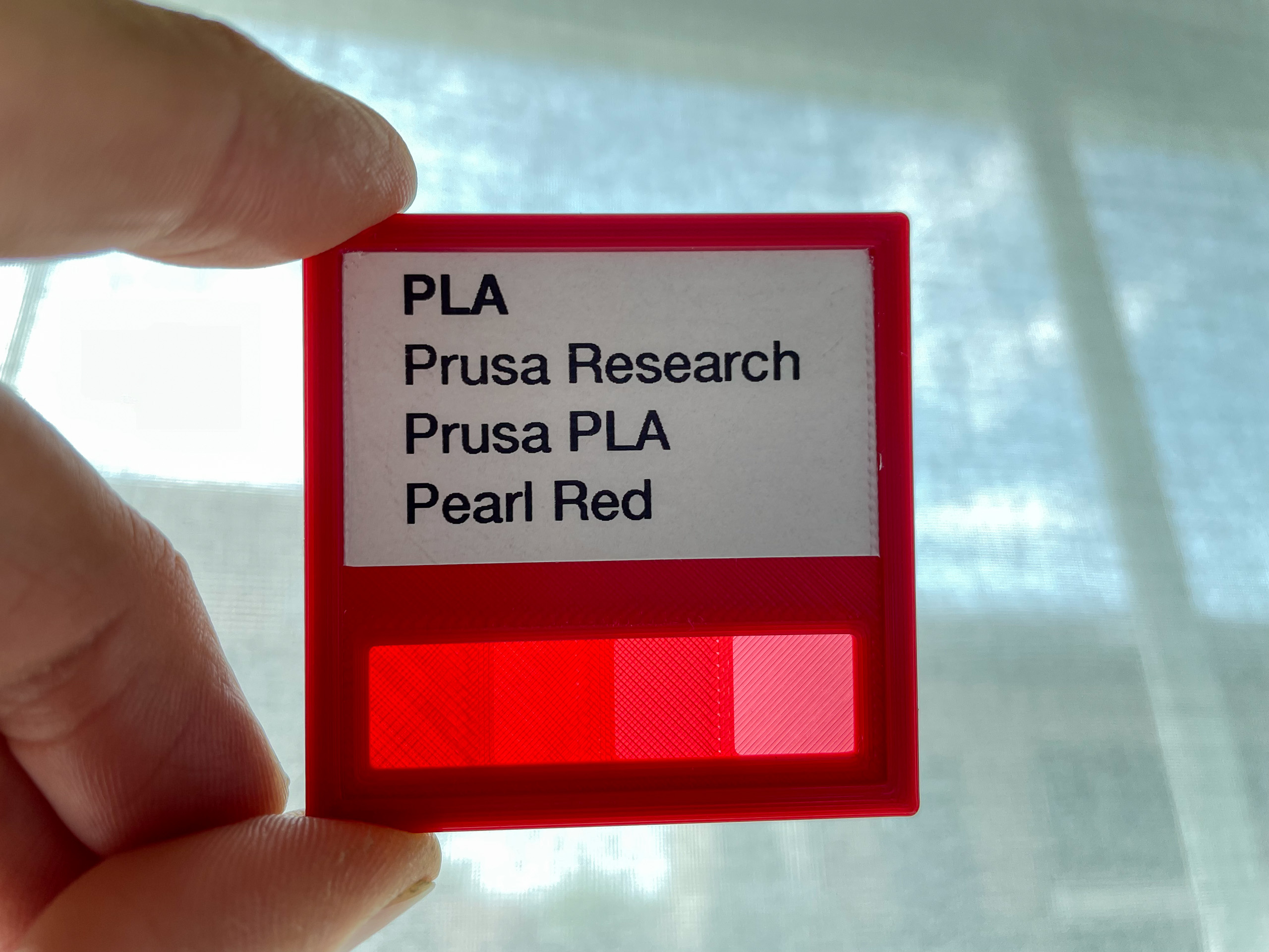 Filament swatches that fit in a slide tray or carousel by Frederik ...