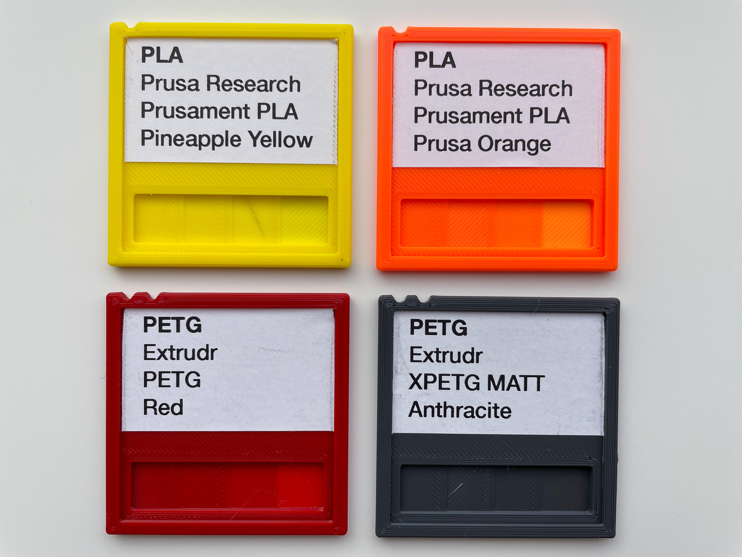 Filament Swatches That Fit In A Slide Tray Or Carousel By Frederik Download Free Stl Model