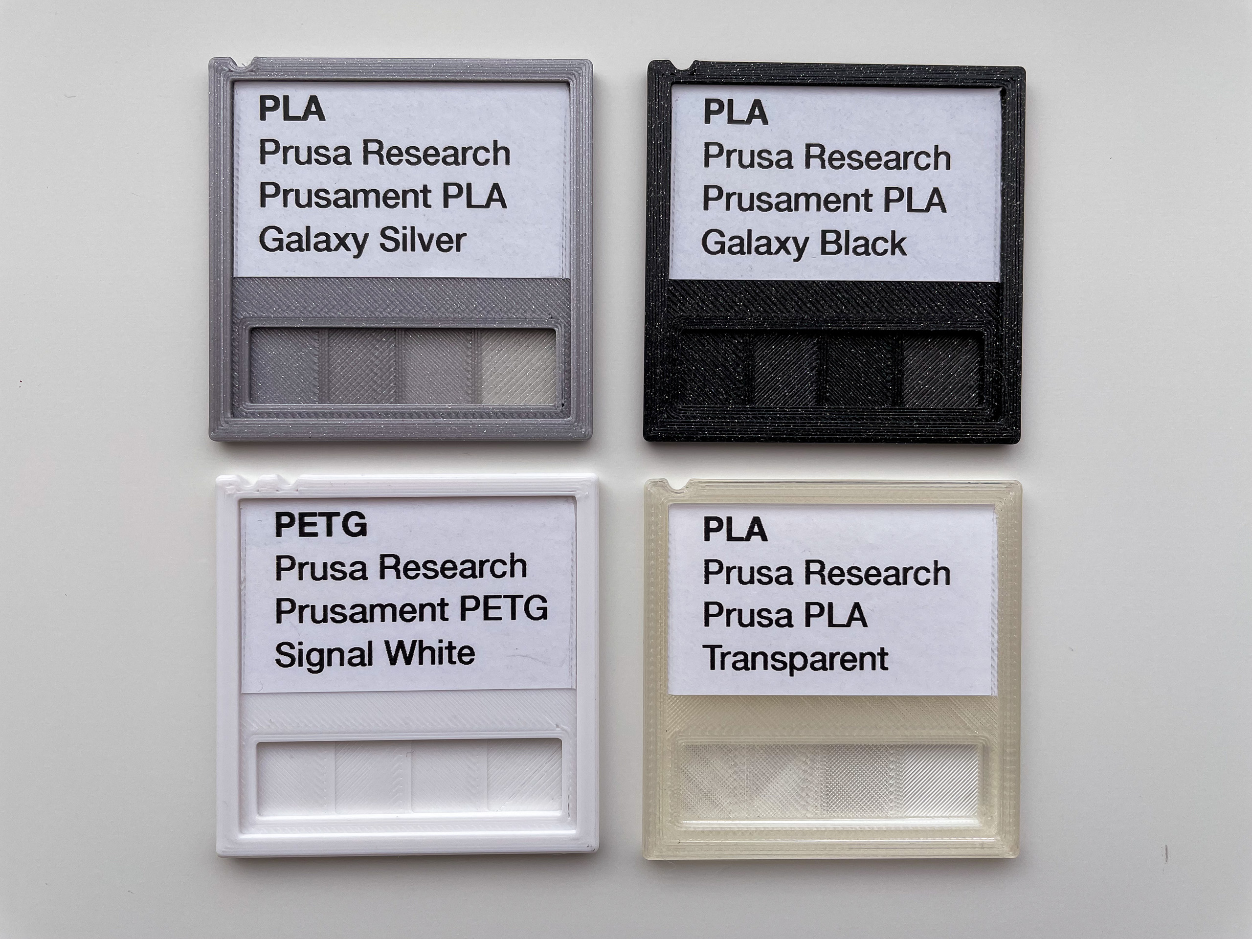 Filament swatches that fit in a slide tray or carousel by Frederik ...