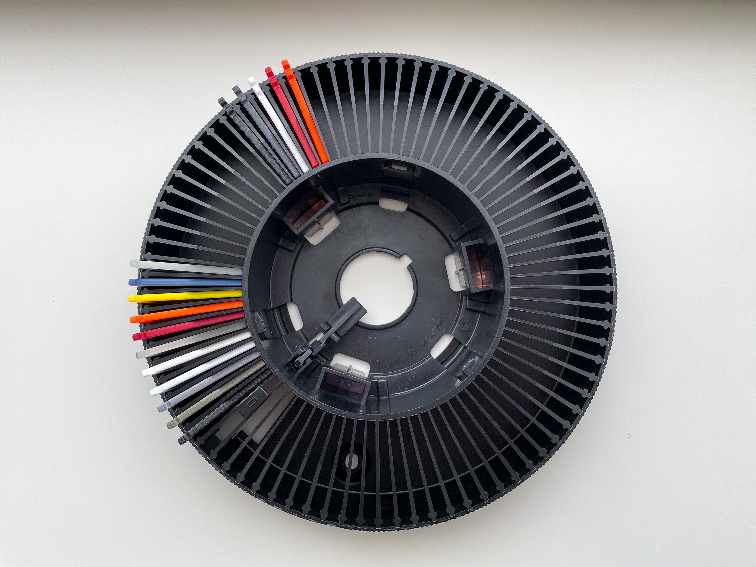 Filament swatches that fit in a slide tray or carousel by Frederik ...