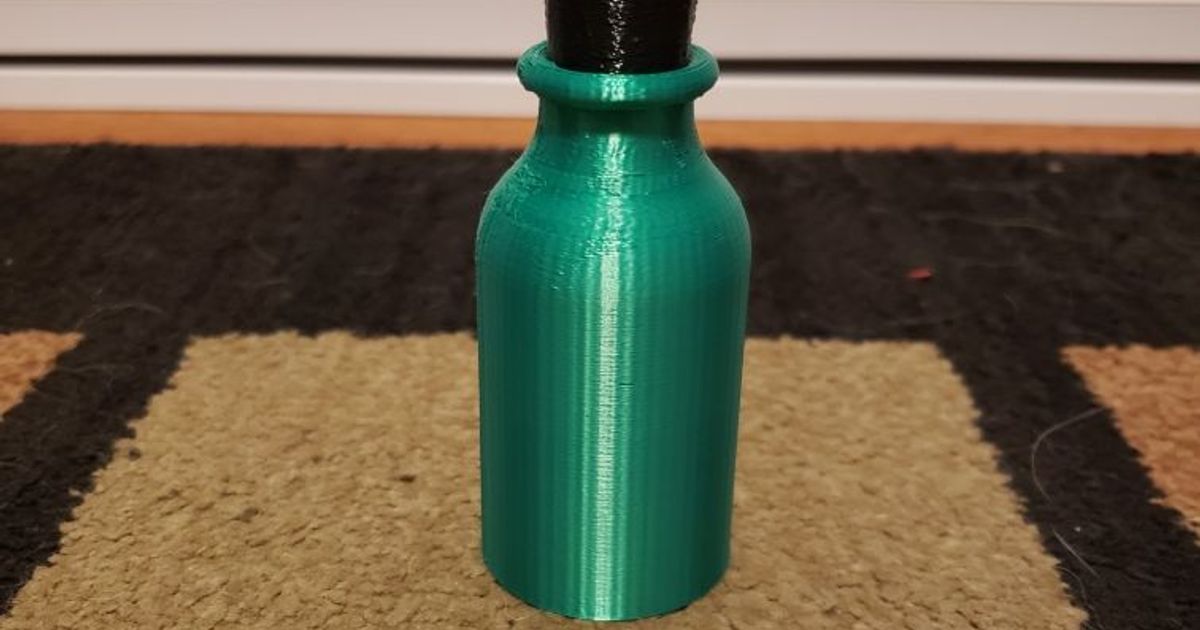Bottle w/Stopper by 3D Printing Club | Download free STL model ...
