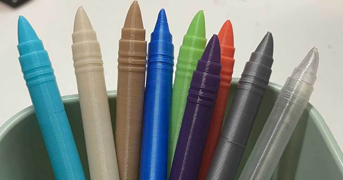 Filament Sample Crayon by milano | Download free STL model | Printables.com