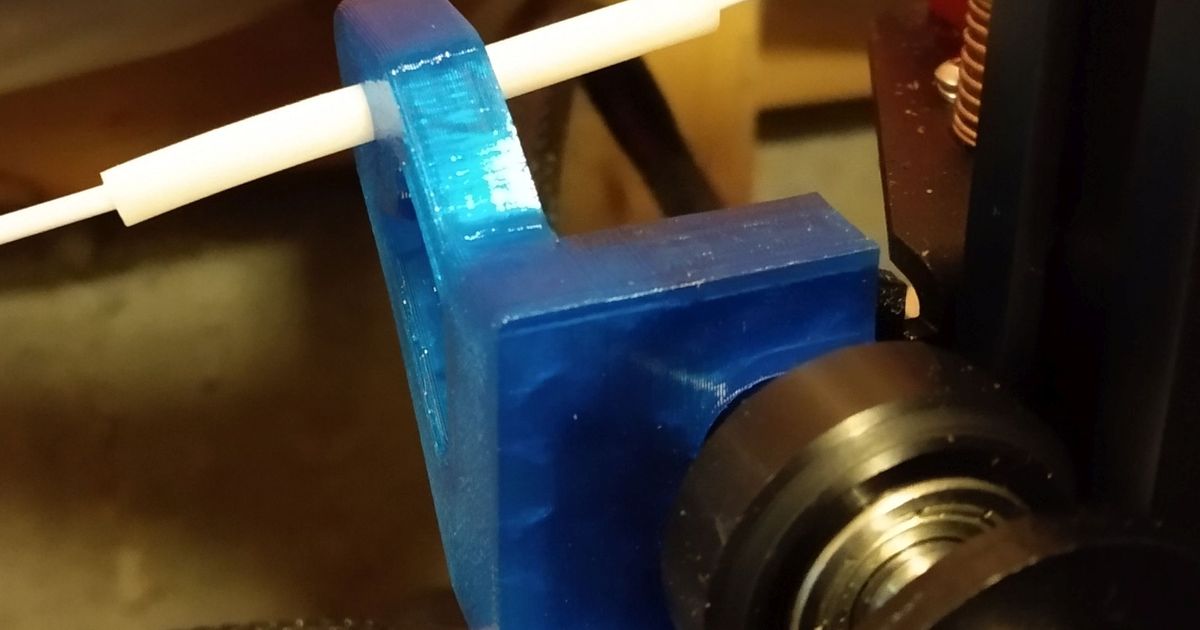 Bowden Tube Filament Guide for Ender 3 by slapbagel | Download free STL ...