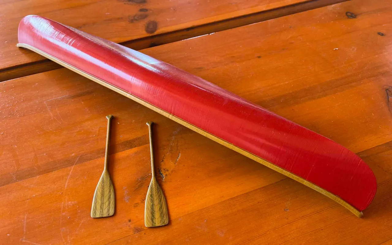 Canoe 1/10 scale with paddles by romcoromcoromco | Download free STL model | Printables.com