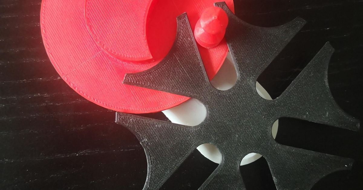 Simple geneva / maltese cross mechanism by 3D Jak | Download free STL ...