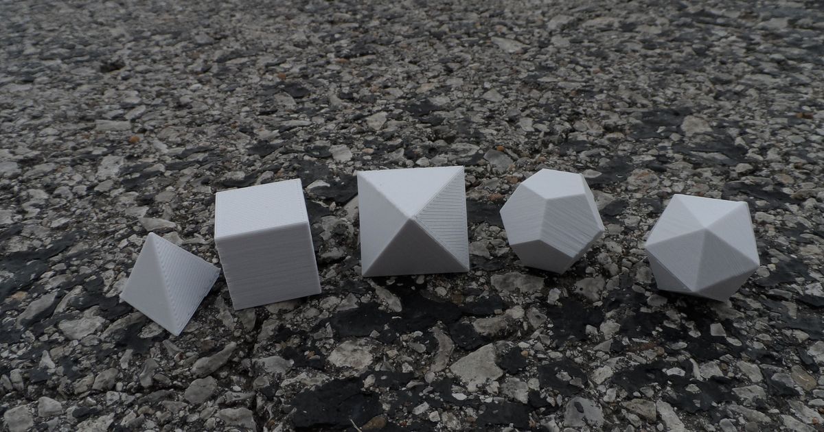 platonic solids by TED 3D | Download free STL model | Printables.com