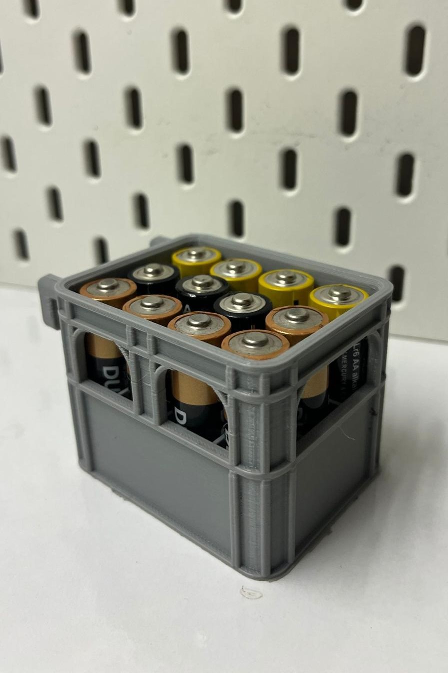Stackable Beer Crate - AA Batteries for SKADIS by Arda Akgül | Download ...