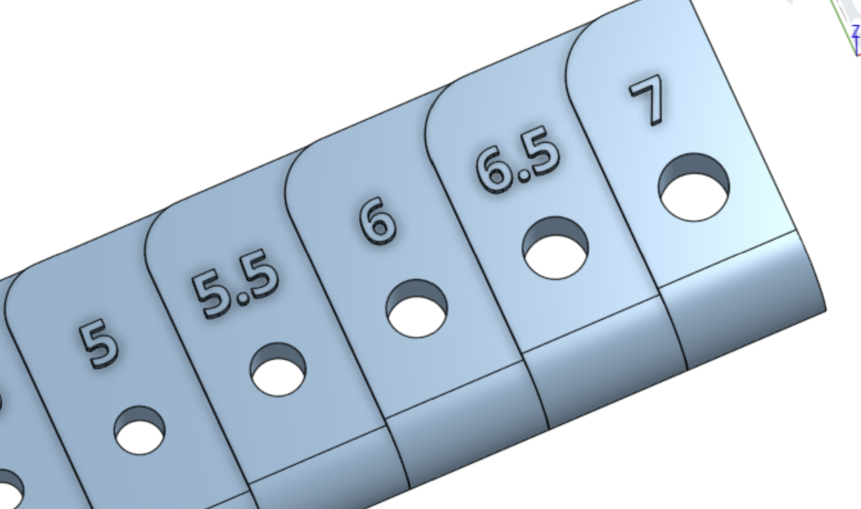 3d Design Gauges 1-14mm by Kabliga | Download free STL model ...