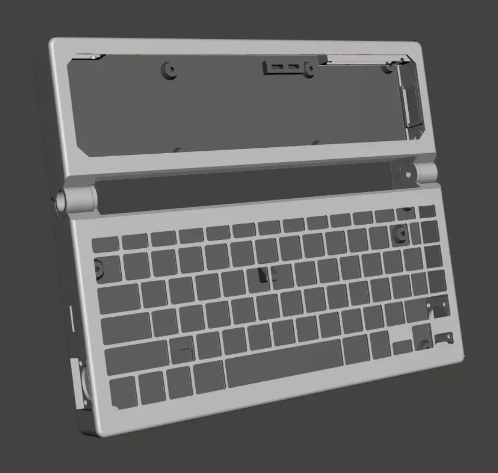 Another pi400 Cyberdeck - NERV inspired by Lambtor | Download free STL ...