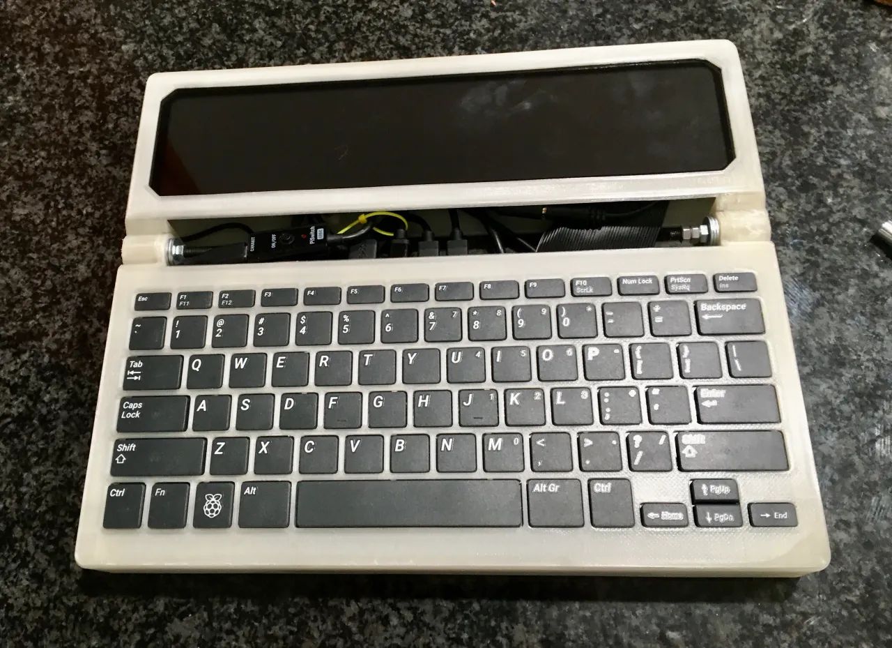 Another pi400 Cyberdeck - NERV inspired by Lambtor | Download free STL ...