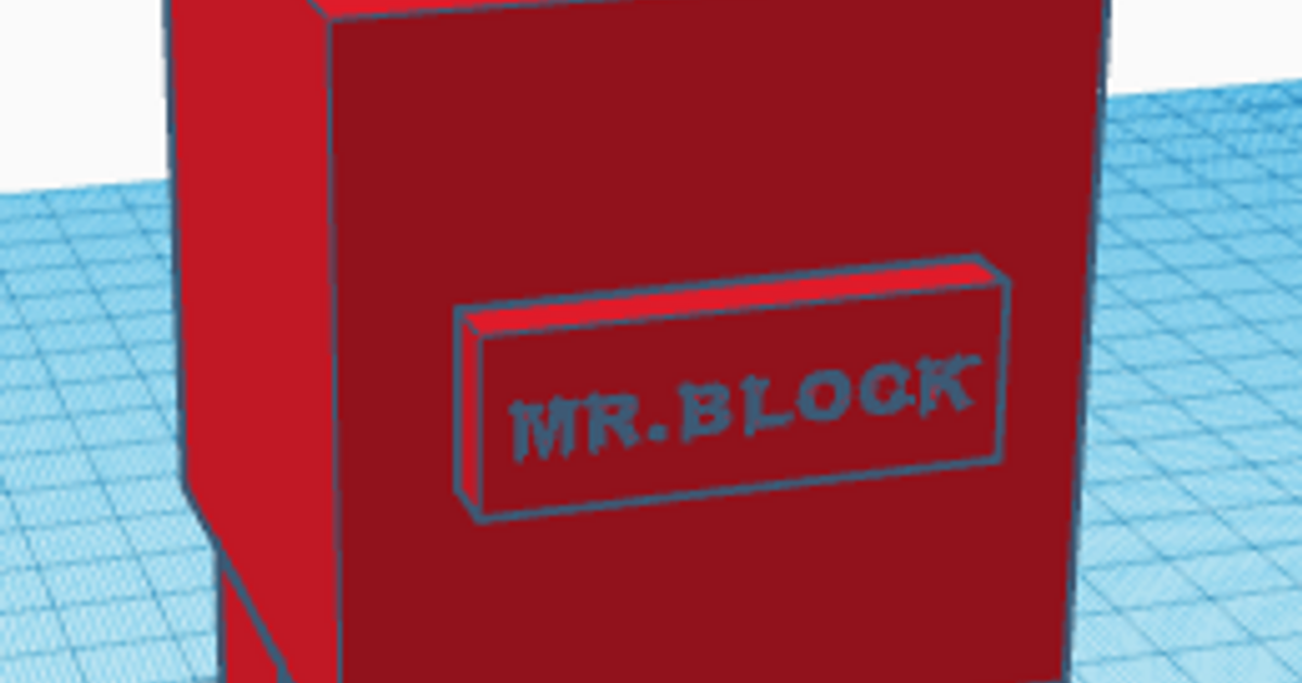 Mr. Block by Reid Carr | Download free STL model | Printables.com