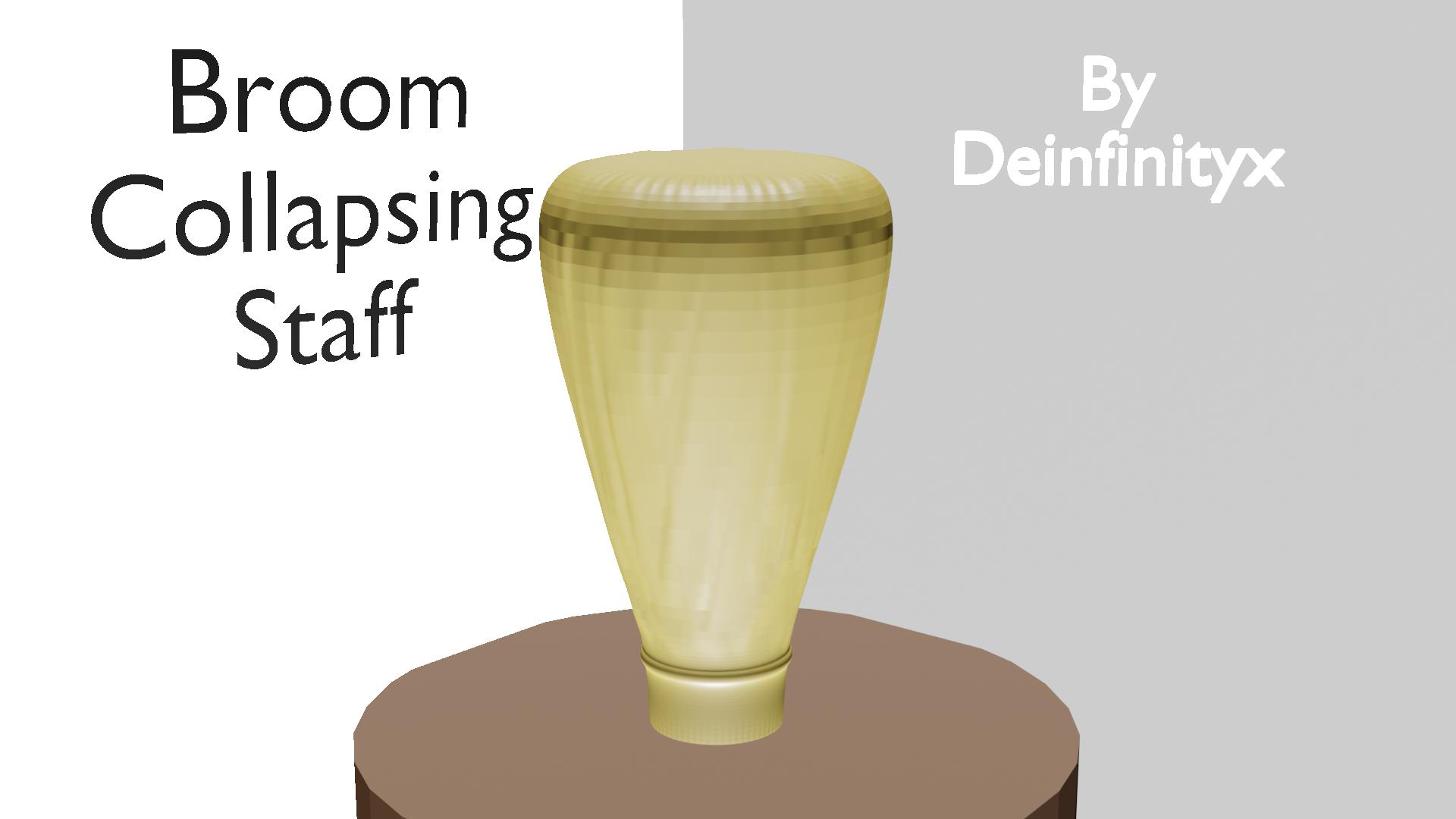 Broom collapsing staff by deinfinityx | Download free STL model ...