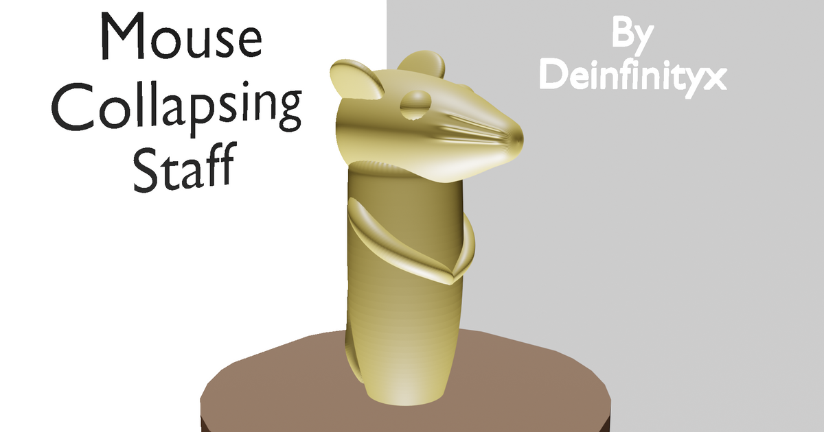Mouse Collapsing Staff by deinfinityx | Download free STL model ...