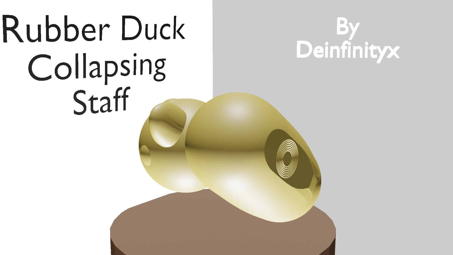 Rubber Duck Collapsing Staff by deinfinityx | Download free STL model ...