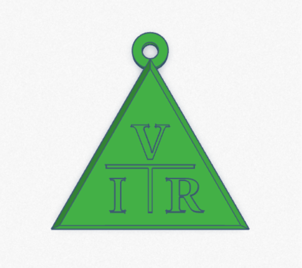 Ohm law triangular keychain by DonFurlan | Download free STL model ...
