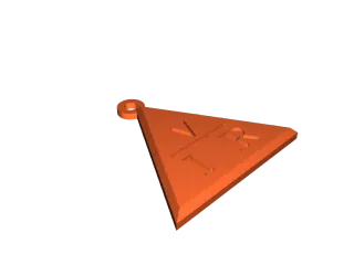 Ohm law triangular keychain by DonFurlan | Download free STL model ...