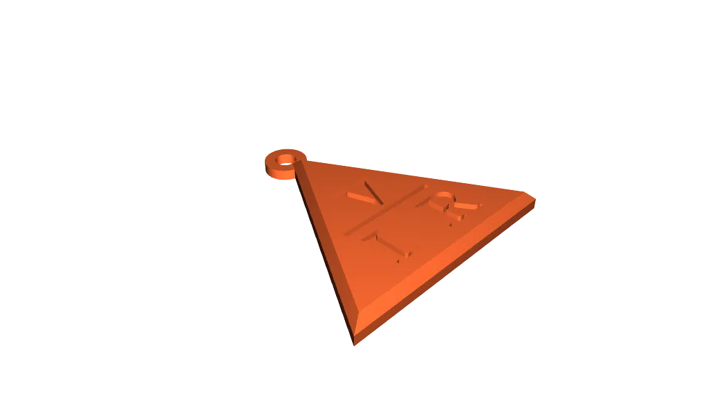 Ohm law triangular keychain by DonFurlan | Download free STL model ...