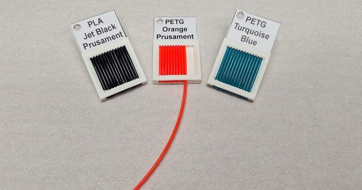 Filament Sample card by King | Download free STL model | Printables.com