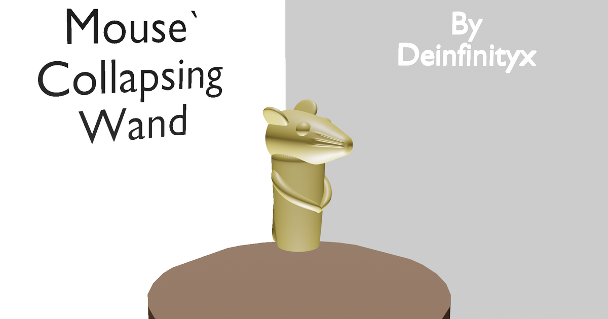 Mouse Collapsing Wand by deinfinityx | Download free STL model ...