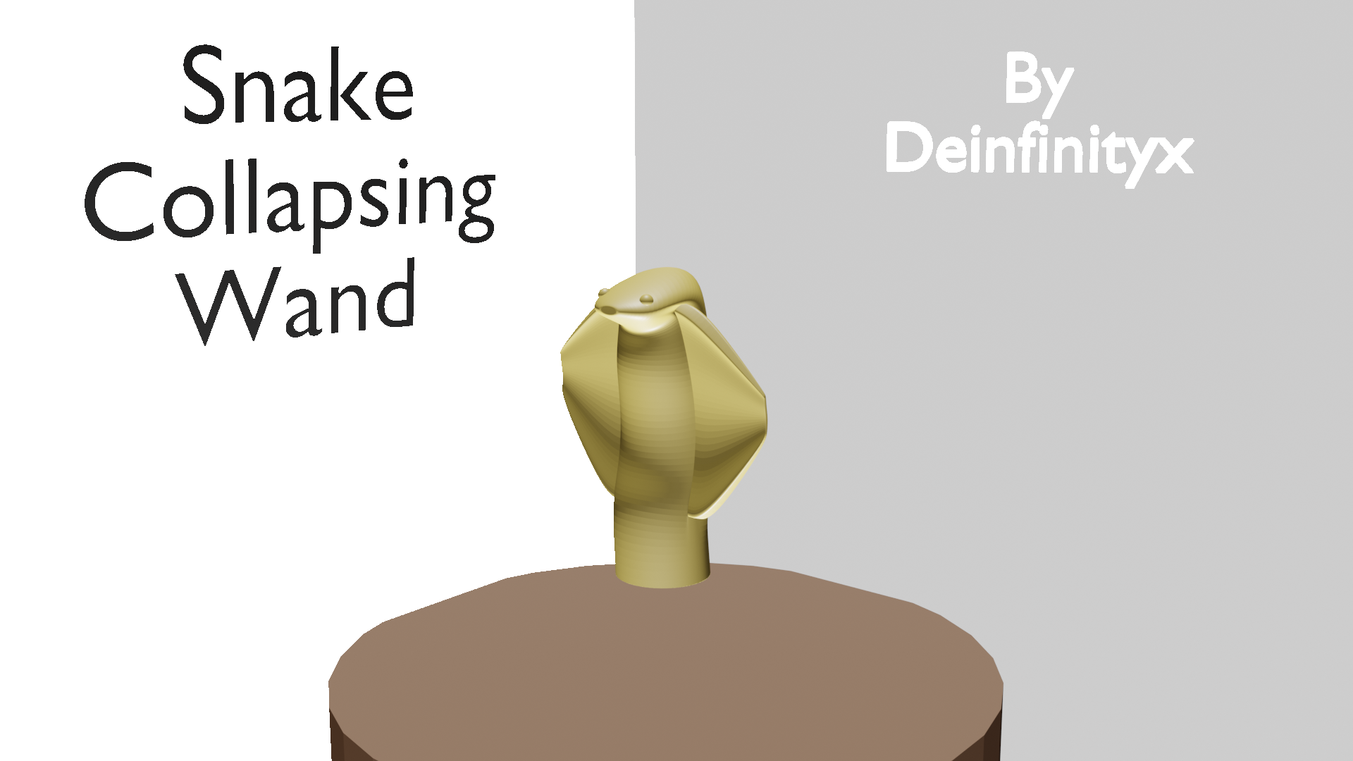 Snake Collapsing Wand by deinfinityx | Download free STL model ...