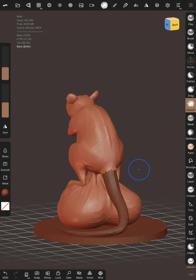 Rat with huge balls by Wabi | Download free STL model | Printables.com