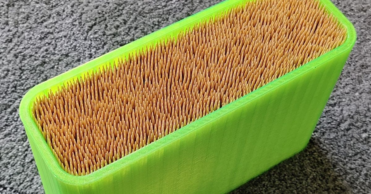 Bamboo Skewer Kitchen Knife Block by OBConcepts | Download free STL ...