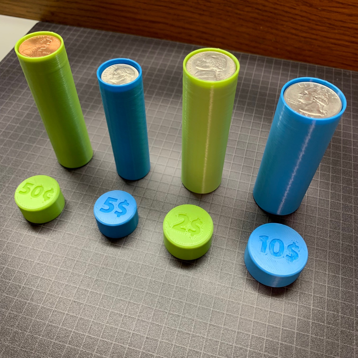 Simple US Coin Tubes by TperroneDesign | Printables Store