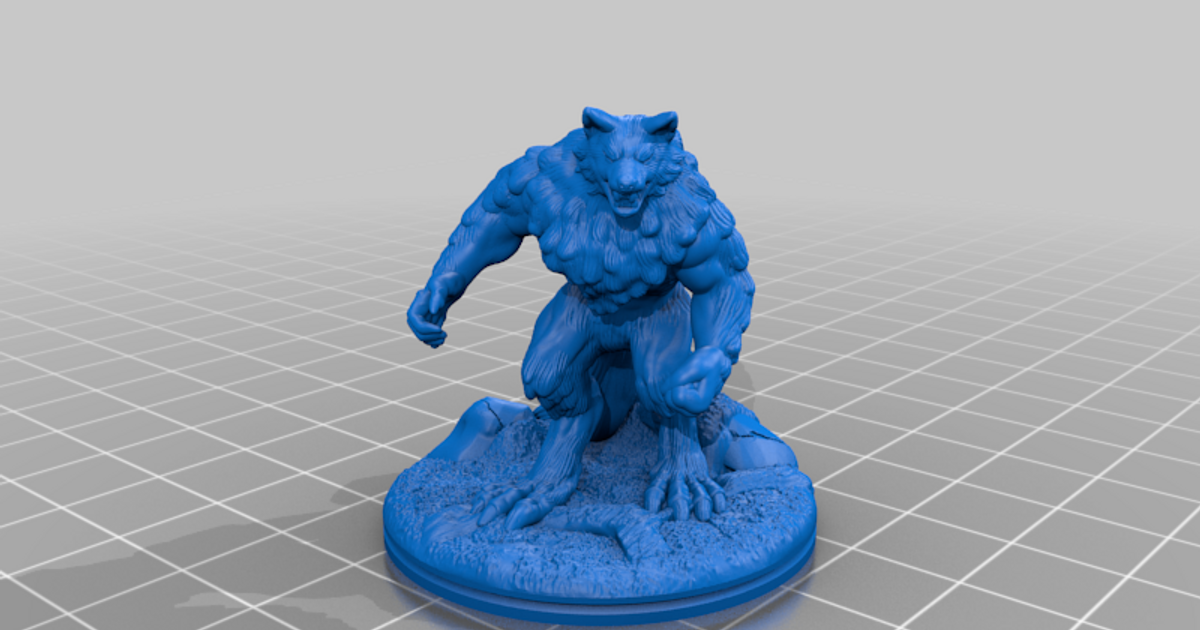 Werewolf Remix - Tabletop Miniature (FDM friendly) by UNO-Sebastian ...