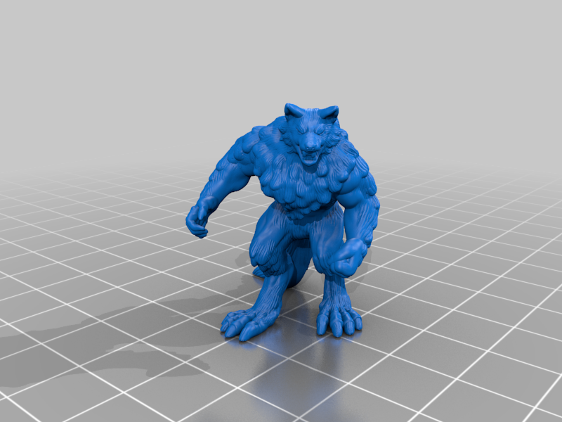Werewolf Remix - Tabletop Miniature (FDM friendly) by UNO-Sebastian ...