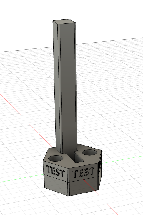 Hexagonal sample with holder by Bigfoot Tech Lab | Download free STL ...