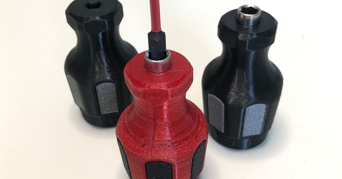 Screwdriver Bit Handle by mirabatek | Download free STL model ...